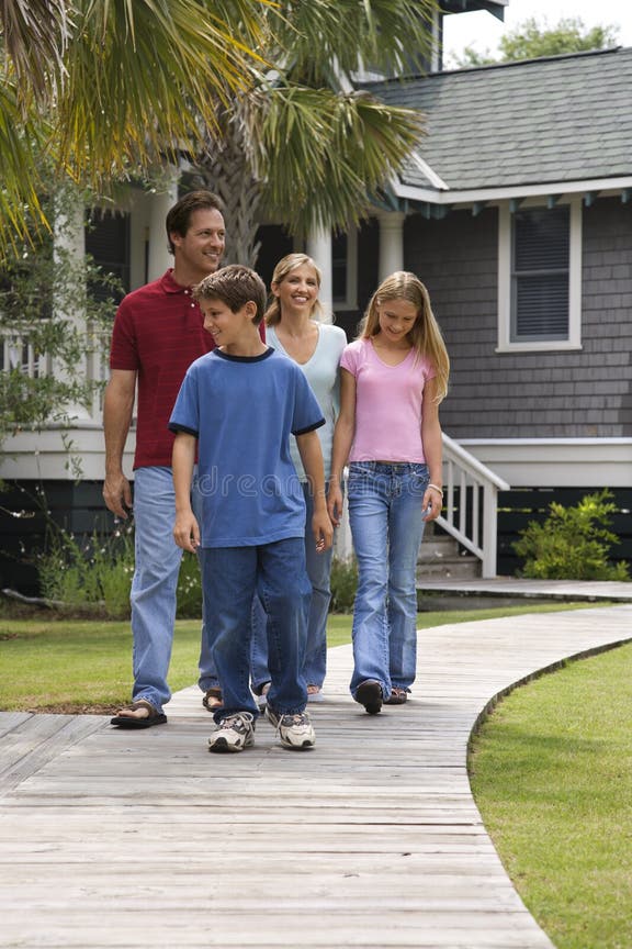 Family walking together stock photo. Image of colour, caucasian - 2046100
