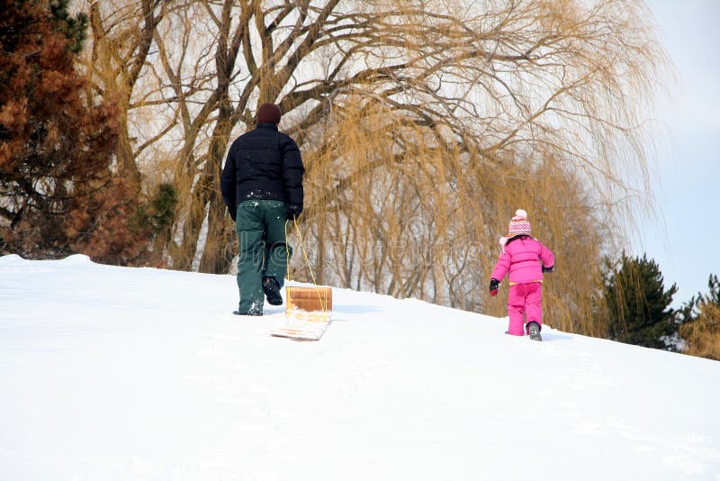 Family Winter Fun stock photo. Image of snow, daughter - 4461094