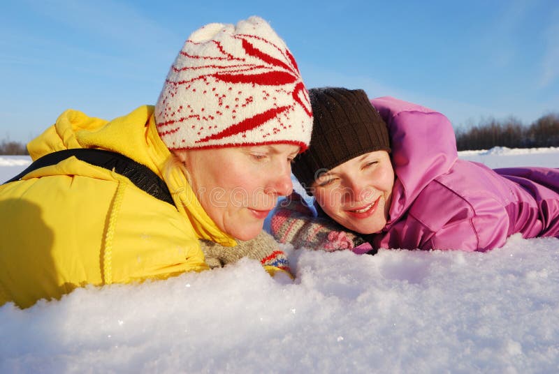 Family winter rest stock image. Image of love, blue, activity - 12557281
