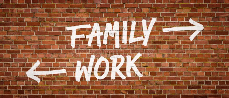 Family Work Written Brick Wall Stock Photos - Free & Royalty-Free Stock ...