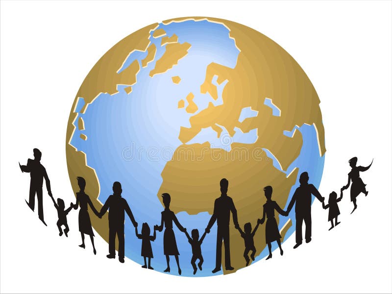 Family world stock illustration. Illustration of white - 794920