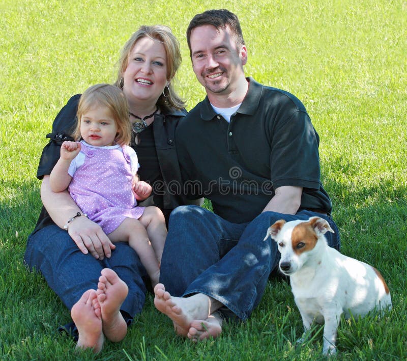 Family in the Yard stock image. Image of friends, contemporary - 5376025