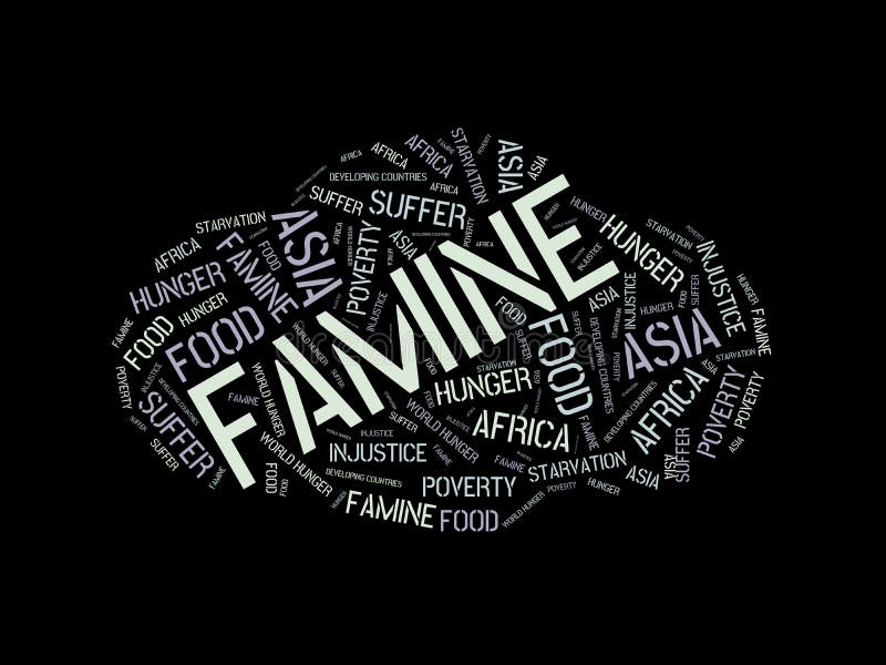 FAMINE - Image with Words Associated with the Topic FAMINE, Word Cloud ...