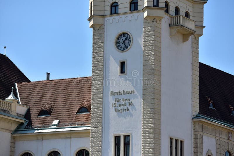 Administration Building in Hietzing in Vienna Editorial Stock Photo ...