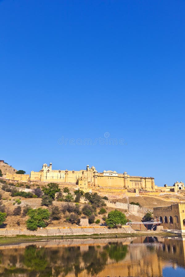 Famous Amber Fort stock image. Image of ancient, backdrop - 37178149