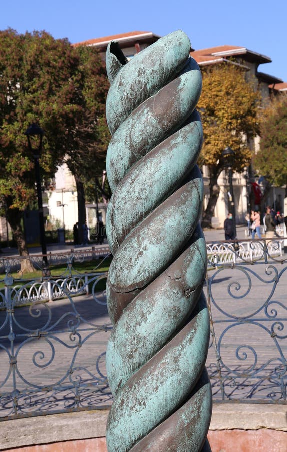 Famous Ancient Landmark of the Serpent Column at the Sultanahmet Square ...