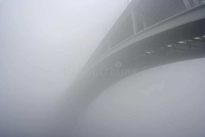 Arrabida Bridge in the Mist Stock Photo - Image of creative, history ...