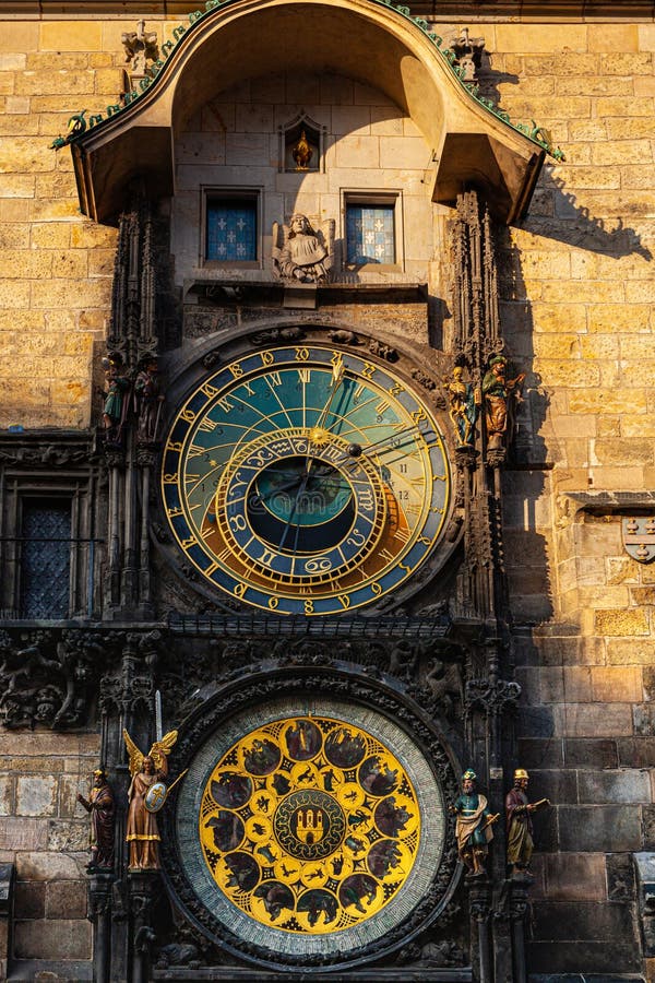 The Famous Astronomical Clock at the Southern Side of the Old Town Hall ...
