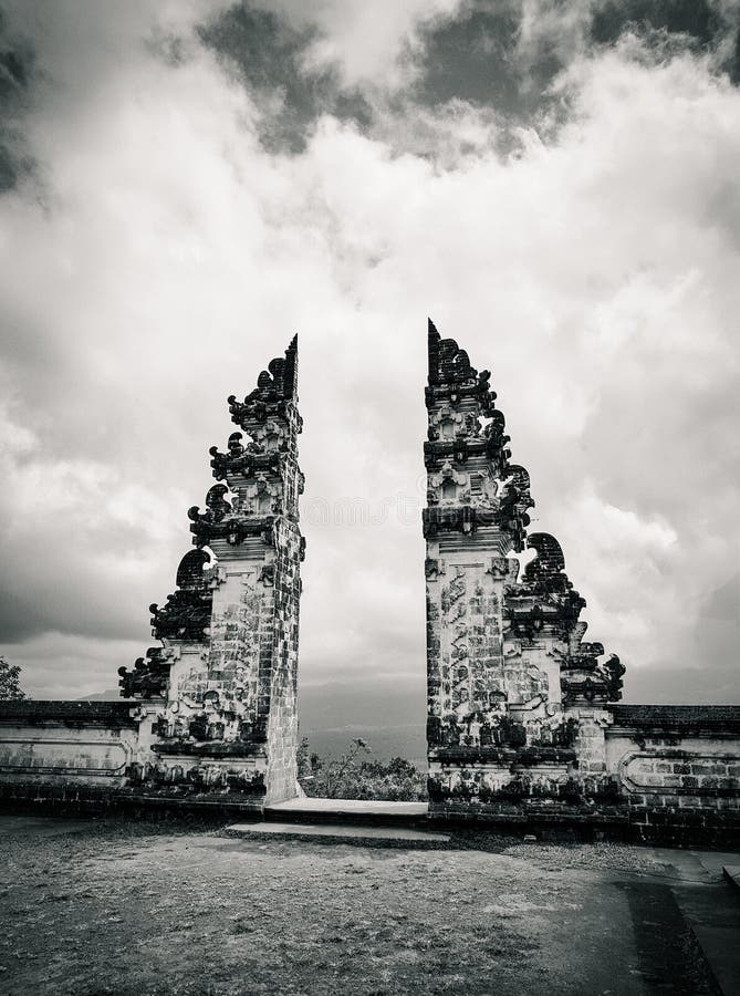 Bali gates stock photo. Image of indonesian, building - 36704604