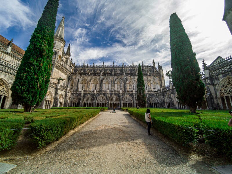Famous Batalha Monastery in Batalha, Portugal Editorial Image - Image ...