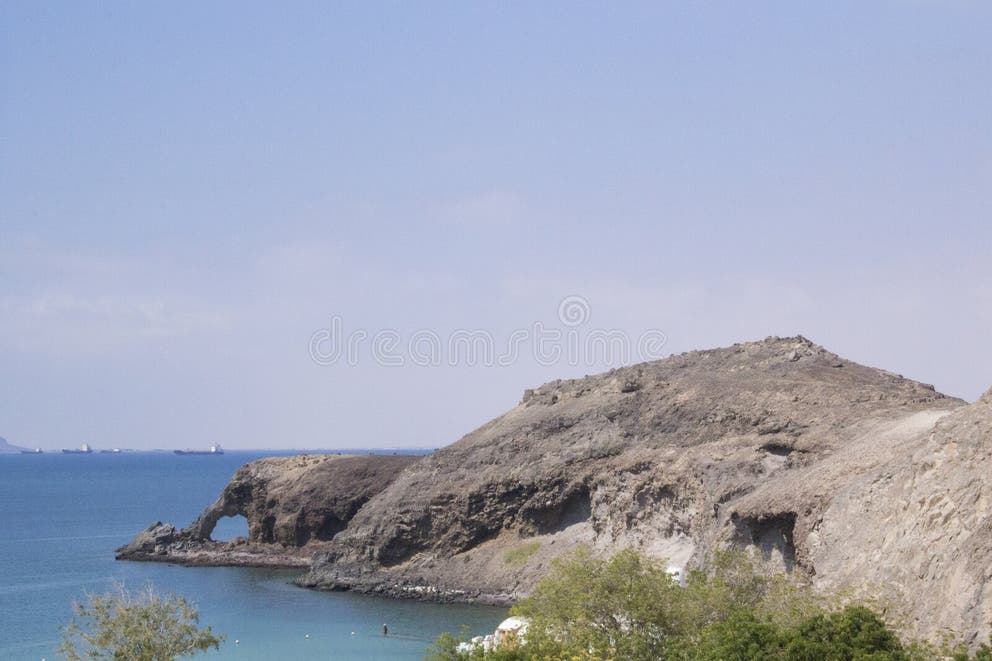The Famous Beach Elephant in Aden Stock Image - Image of cove, shore ...