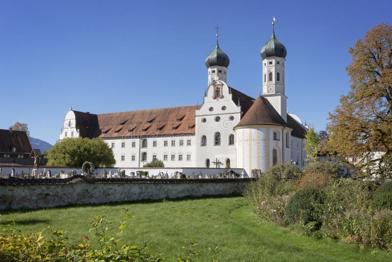 Famous Benediktbeuern Monastery, Germany Stock Image - Image of upper ...