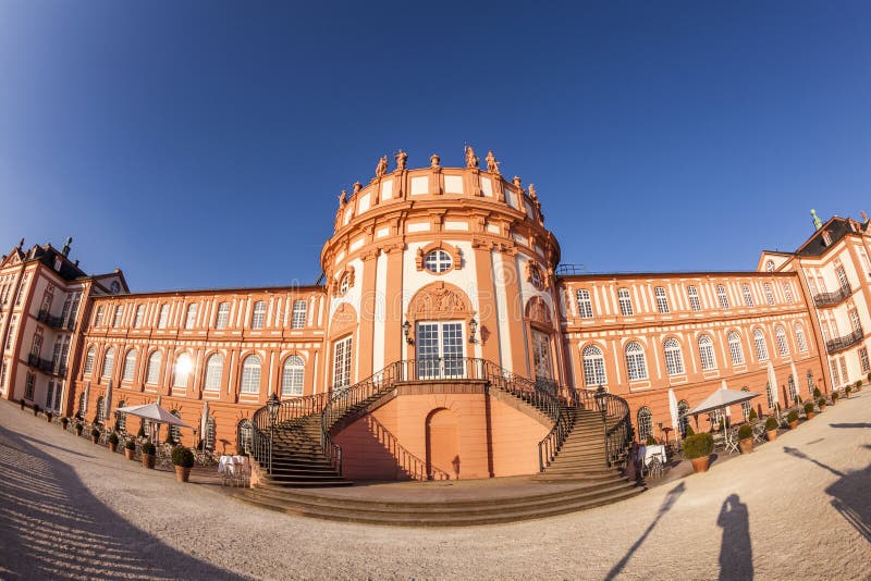 Famous Biebrich Castle stock photo. Image of architecture - 37179140