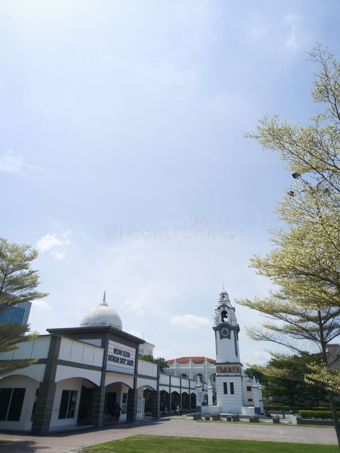 Famous Birch Memorial Clock Tower - White Old British Colonial Style ...
