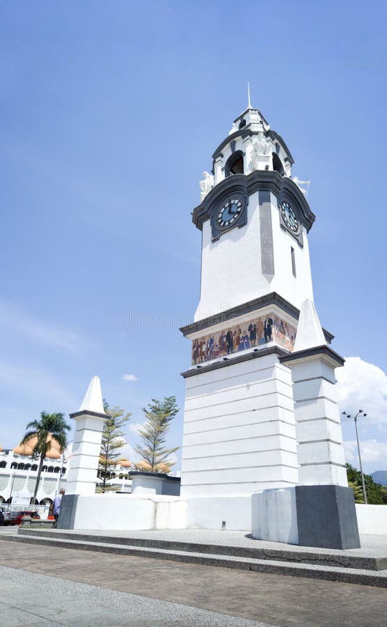 Famous Birch Memorial Clock Tower - White Old British Colonial Style ...