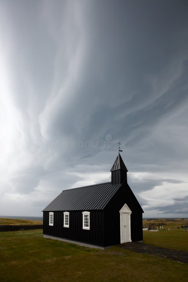 Famous Black Church Budir stock image. Image of black - 17530675