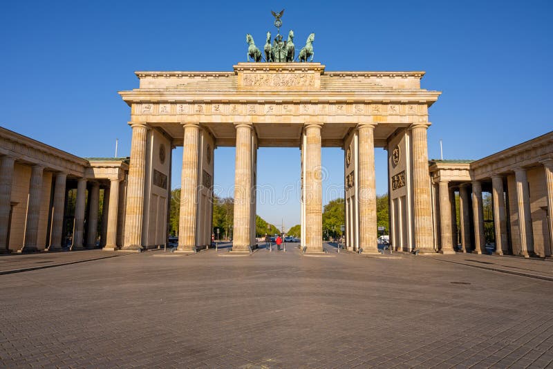 The Famous Brandenburger Tor in Berlin Stock Photo - Image of berlin ...
