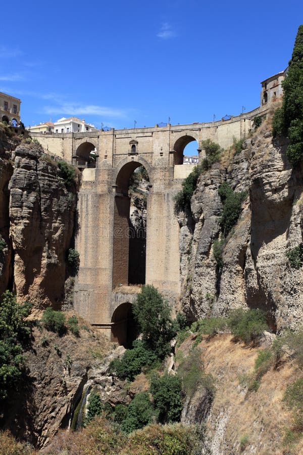 Famous Bridge in Ronda, Spain Stock Image - Image of spanish, travel ...