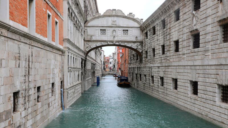 Famous Bridge of Sighs in Venice Italy Stock Image - Image of ...