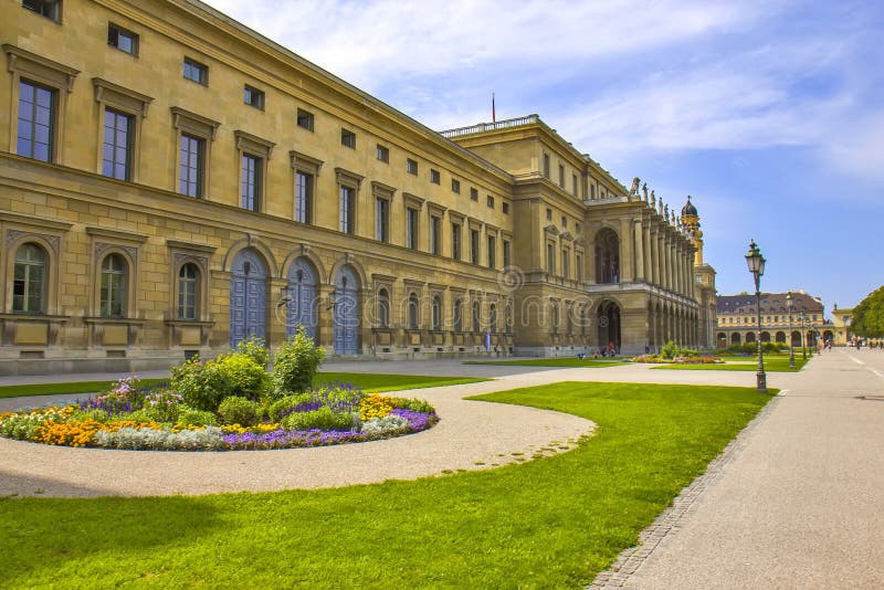 Famous Building of Residence in Munich, Germany Stock Photo - Image of ...