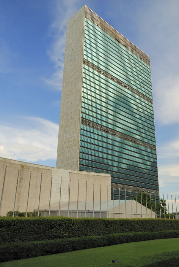 United Nations Building New York USA Editorial Stock Image - Image of ...