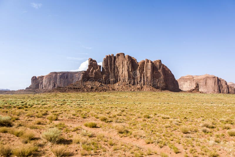 Famous Butte in Monument Valley, Arizona Stock Photo - Image of scenic ...