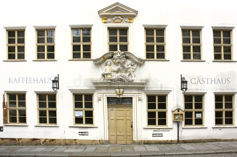 Famous Cafe «Under the Arab Coffee Tree» in Leipzig, Germany Editorial ...