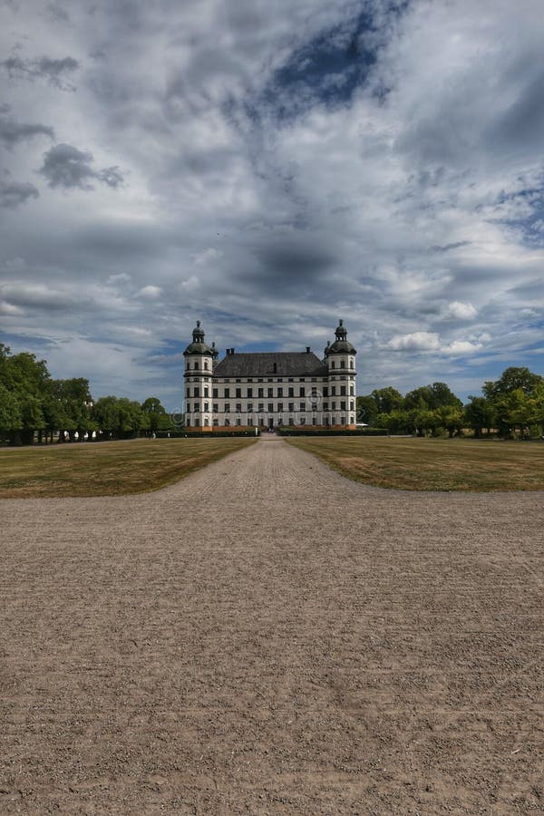 Famous Castle in Sweden during Summer Stock Photo - Image of field ...