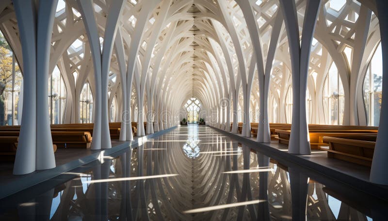 Famous Cathedral Modern Design Reflects Spirituality through Glass ...