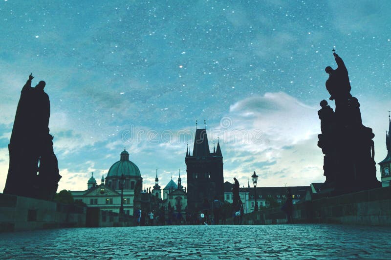 At the Famous Charles Bridge Editorial Photo - Image of prague, famous ...