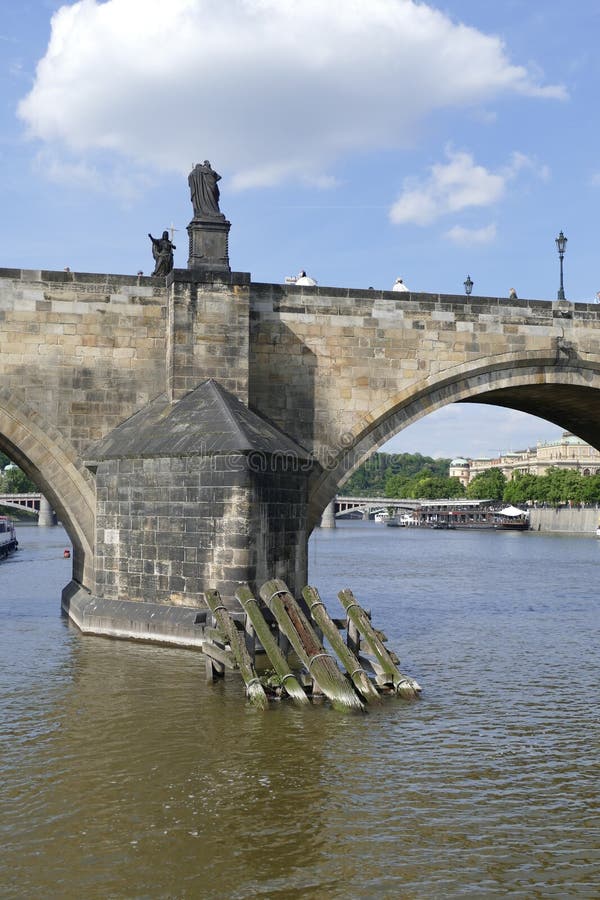 Famous Charles Bridge in Prague Editorial Photography - Image of city ...