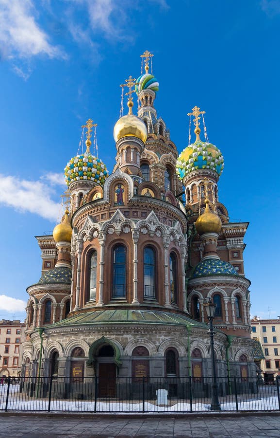 Famous Church in St. Petersburg Stock Photo - Image of church ...