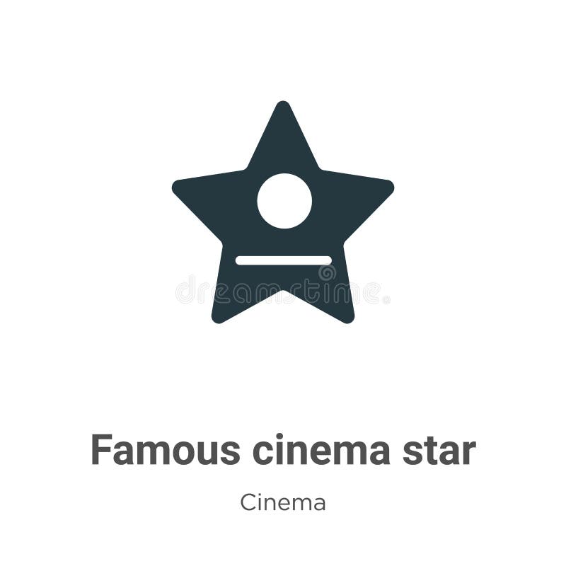 Famous Cinema Star Vector Icon on White Background. Flat Vector Famous ...
