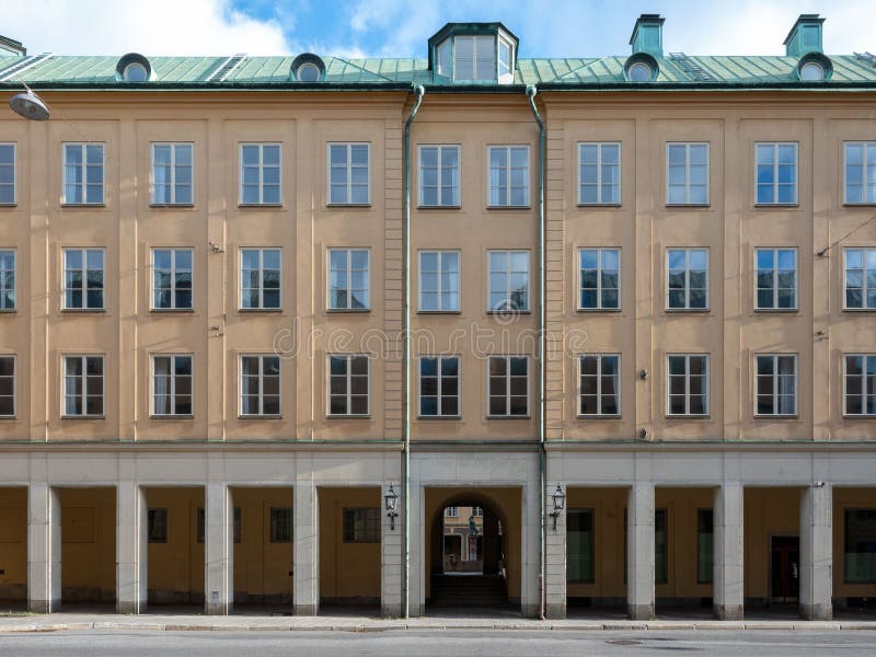 Famous Circular Square, Square of Branting in Old Town Stockholm ...