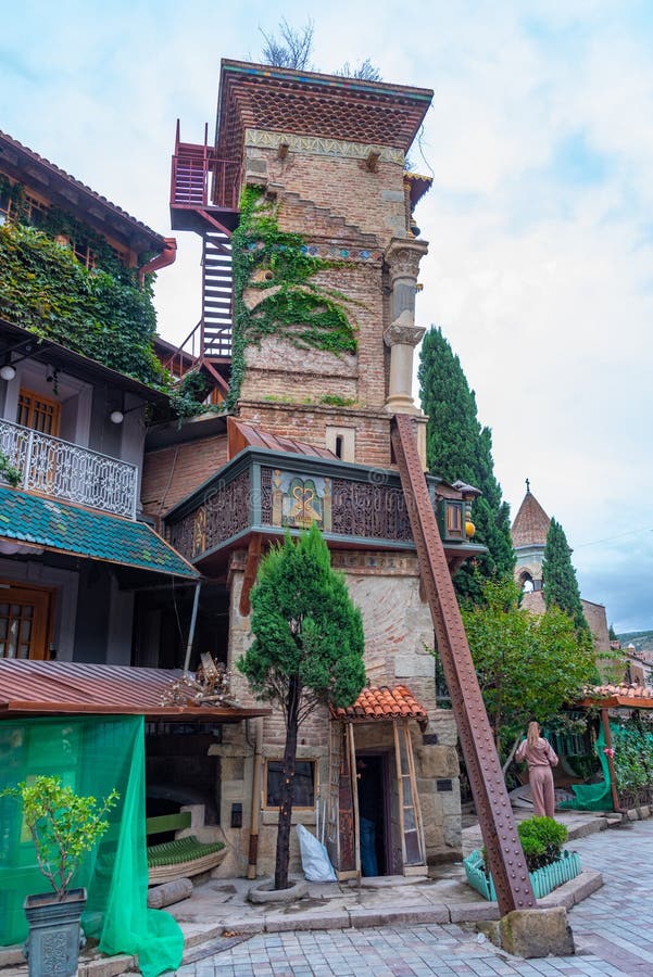 Famous Clock Tower in Georgian Capital Tbilisi Editorial Stock Photo ...