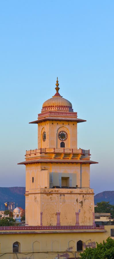 Famous Clocktower in Jaipur Stock Image - Image of architecture ...