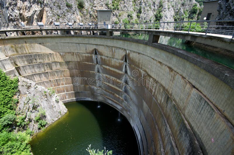 Famous Dam in Canyon Matka, Macedonia Stock Photo - Image of high ...