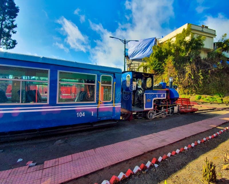 Famous Darjeeling Toy Train at the Ghoom Train Station, Darjeeling ...