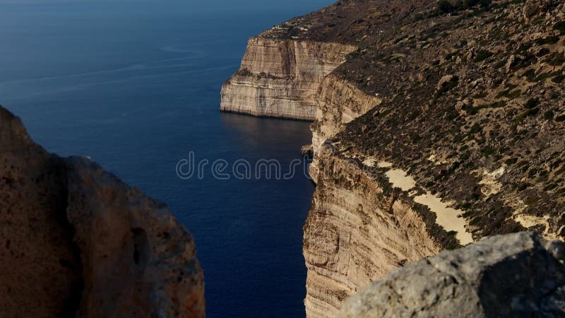 The Famous Dingli Cliffs of Malta Stock Video - Video of malta ...