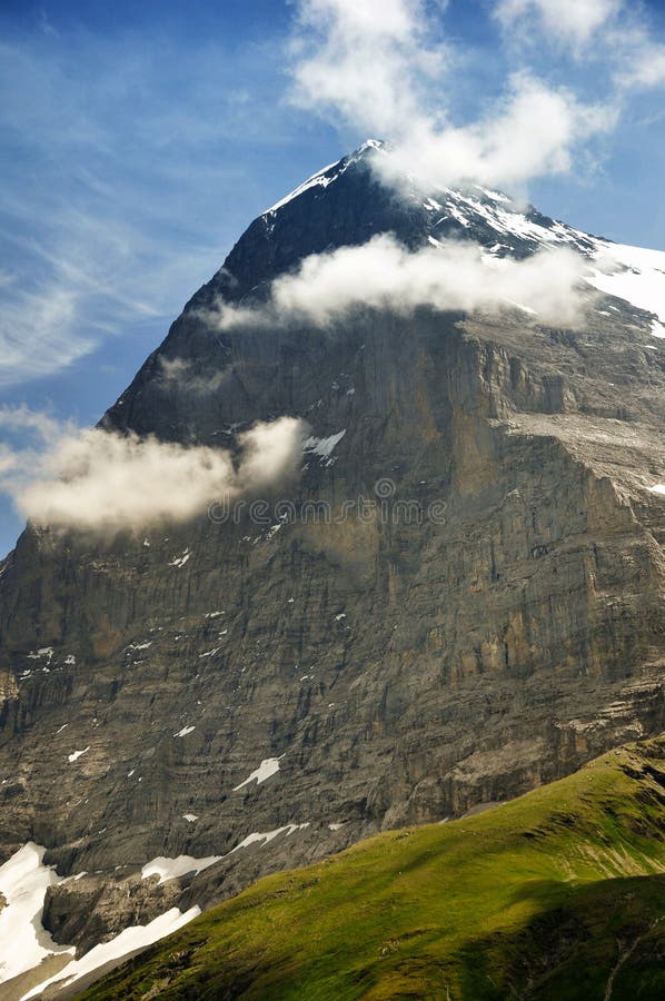 The Famous Eiger North Face Stock Image - Image of view, eiger: 131610161