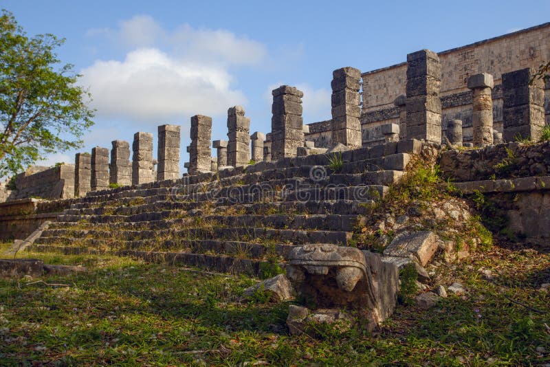 Famous El Castillo Pyramid with Shadow of Serpent at Maya ...