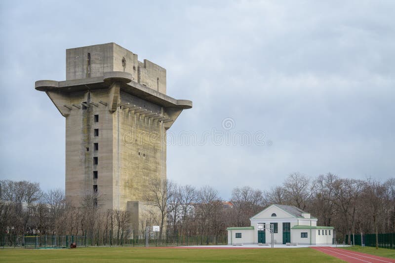 The Famous Flak Tower from the Second World War in the Augarten in ...