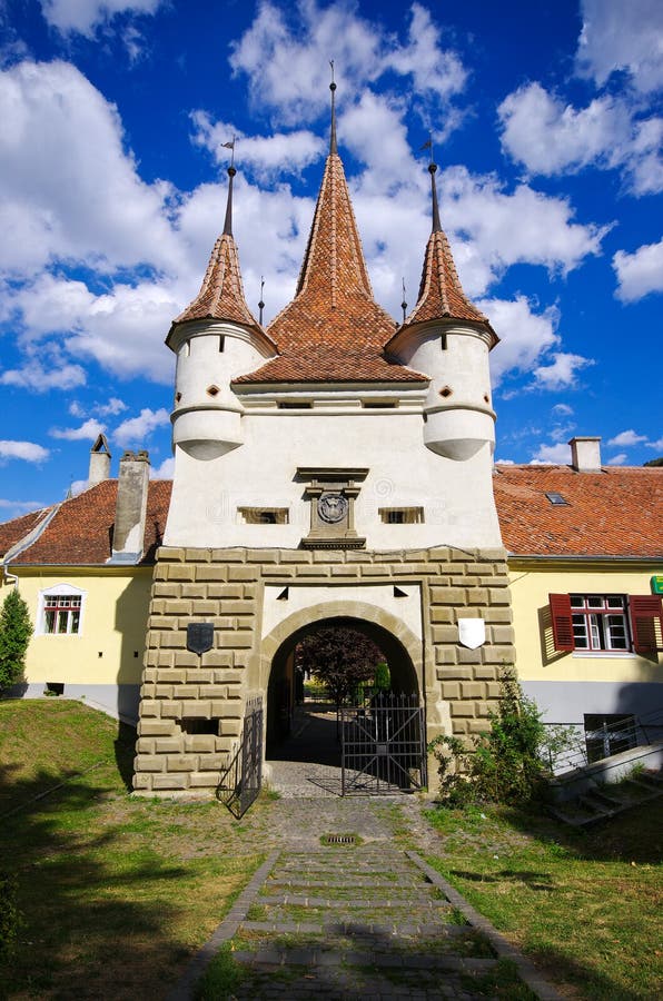 Famous Gate in Brasov Town, Romania Stock Image - Image of ecaterina ...