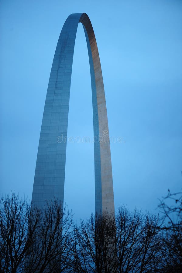 Famous Gateway Arch stock photo. Image of darkening, famous - 8846604