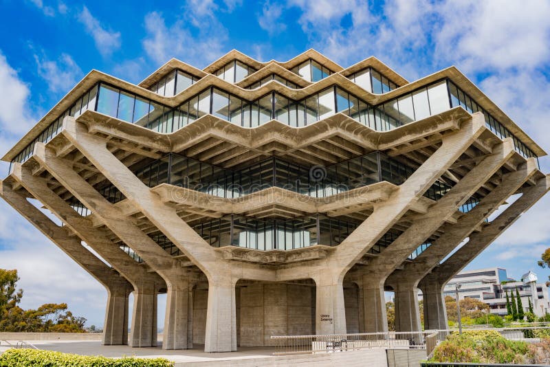 The Famous Geisel Library of Universtiy of California San Diego ...
