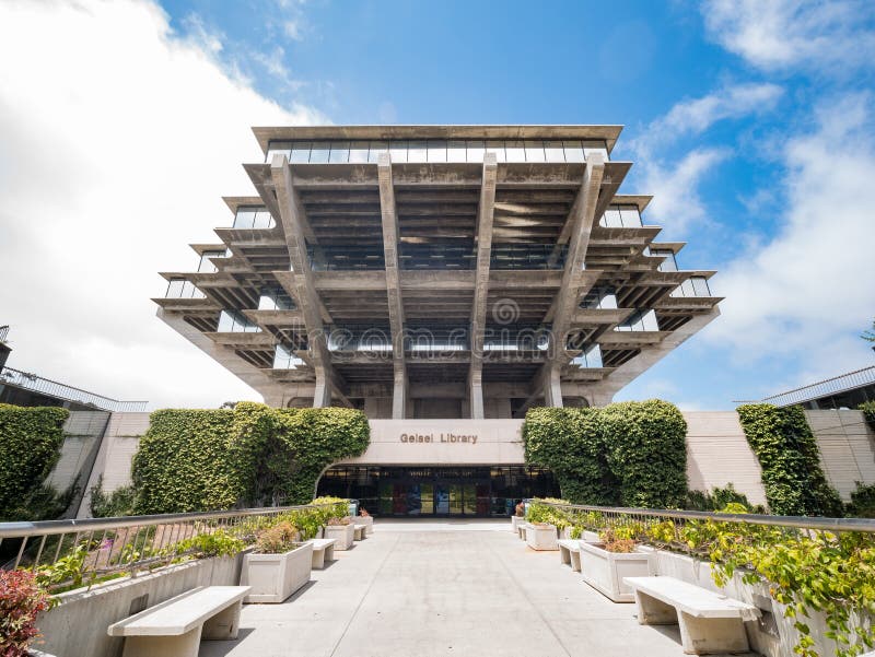 The Famous Geisel Library of Universtiy of California San Diego ...