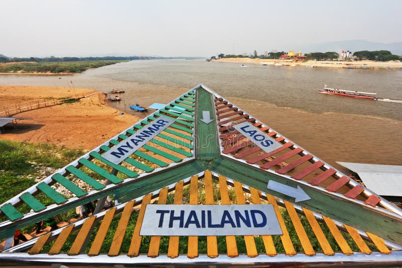 The famous Golden Triangle stock photo. Image of mekong - 22085286