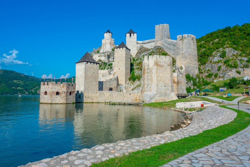 Famous Golubac Fortress in Serbia during Summer Editorial Stock Photo ...