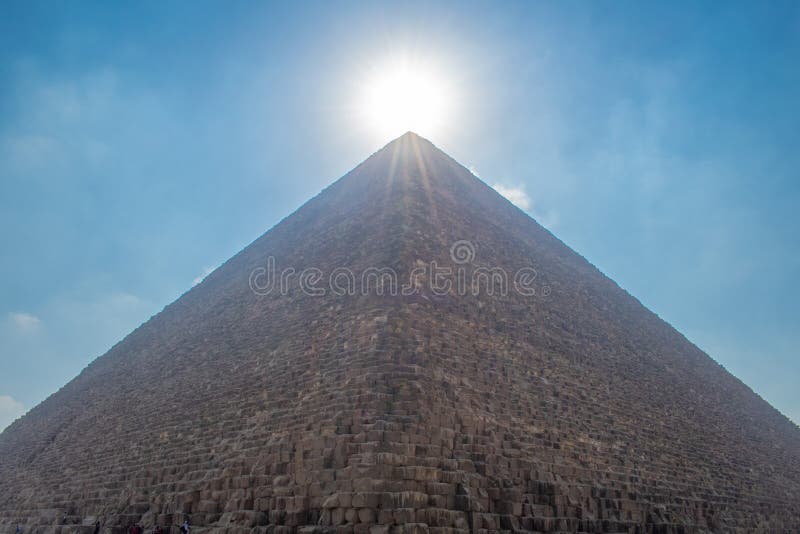 Famous Great Pyramids of Chephren and Cheops, Cairo, Egypt. Two of the ...