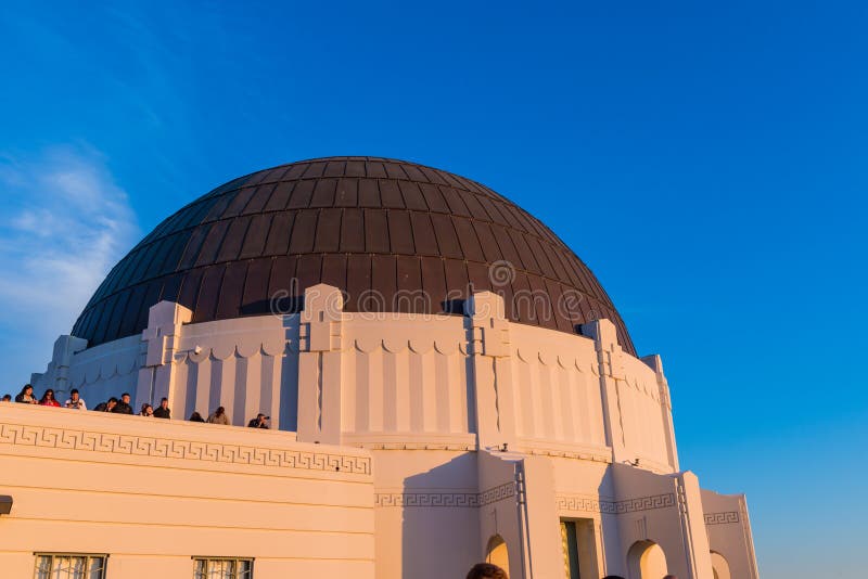 Famous Griffith Observatory Stock Photo - Image of griffith, scientists ...